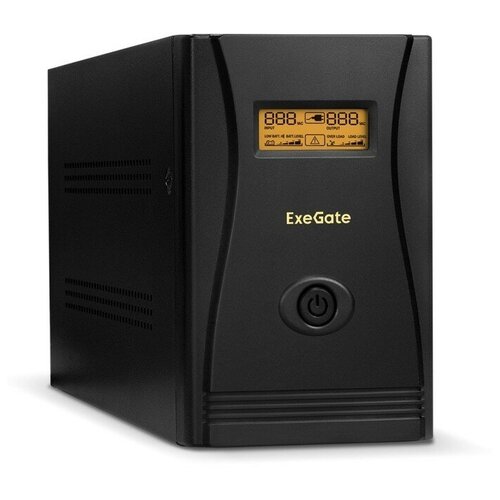 EXEGATE EX292634RUS ИБП SpecialPro Smart LLB-2200. LCD. AVR.4C13. RJ. USB <2200VA 1300W, LCD, AVR, 4 C13, RJ45 11, USB, металлический корпус, Black>