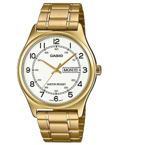 Наручные часы CASIO Collection MTP-V006G-7B, белый, золотой