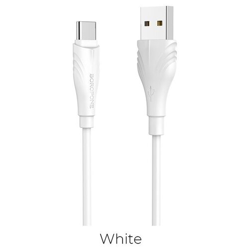 Кабель USB BOROFONE BX18 Optimal, USB - Type-C, 2А, 1 м, белый