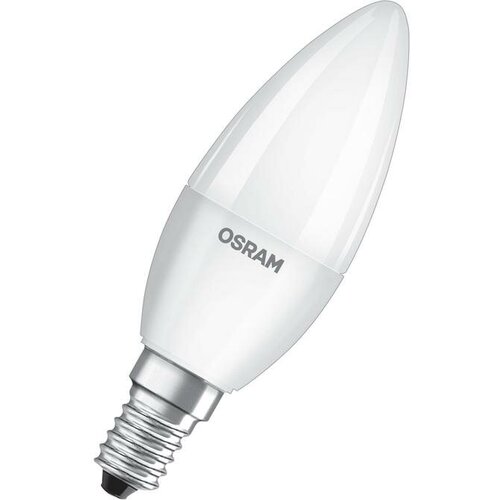 Лампа светодиодная LED 7 Вт E27 4000К 560Лм свеча 220 В (замена 60Вт) | код 4058075579477 | LEDVANCE (7шт. в упак.)