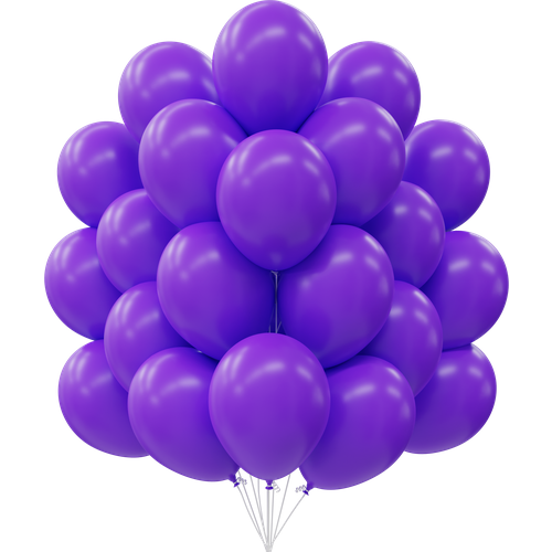 Воздушные шарики с гелием 15шт. 30см.