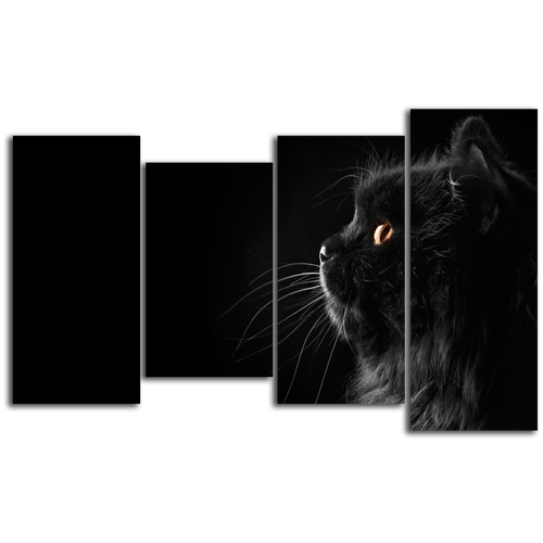 Модульная картина "Черный кот"