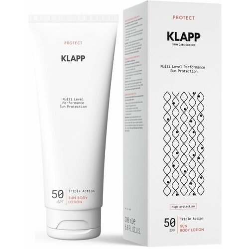 Klapp Sun Protect Солнцезащитный лосьон для тела SPF50 Multi Level Performance 200мл