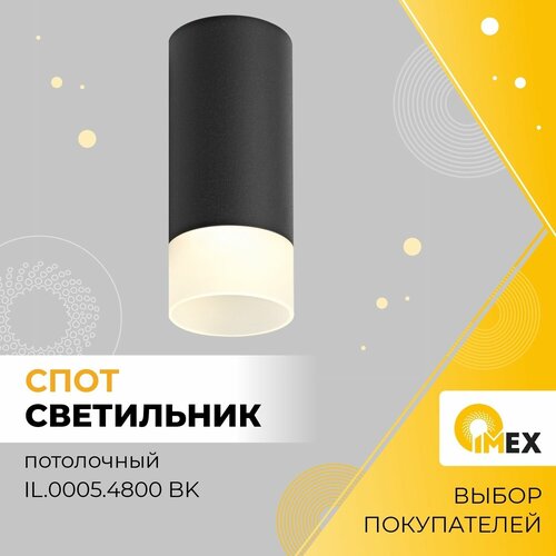 Светильник потолочный спот IMEX IL.0005.4800 BK, черный