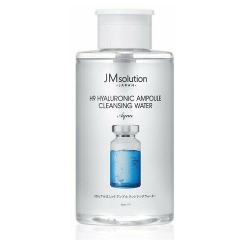 JMSOLUTION Очищающая вода с гиалуроновой кислотой Japan H9 Hyaluronic Ampoule Cleansing Water