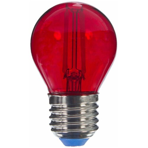 Лампа светодиодная Uniel Color шар E27 5 Вт свет красный