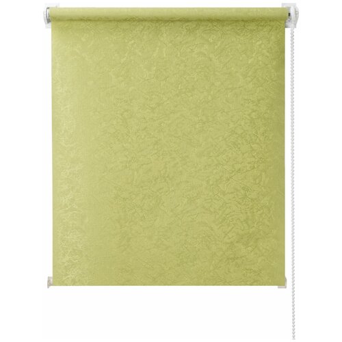 Рулонная штора ПраймДекор, "Фрост", зеленый, 68х170
