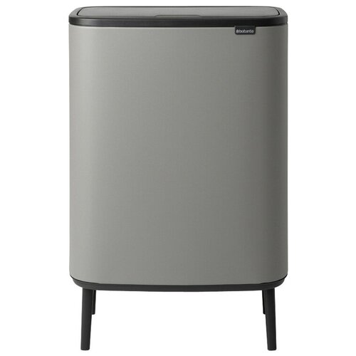 Мусорный бак Brabantia BO TOUCH BIN HI 2x30 л цвет минерально-серый