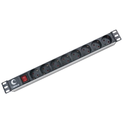 Блок евророзеток для 19" шкафов 10А Cabeus PDU-8P 8 розеток