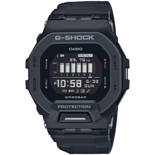 Наручные часы CASIO G-Shock GBD-200-1, черный, серый