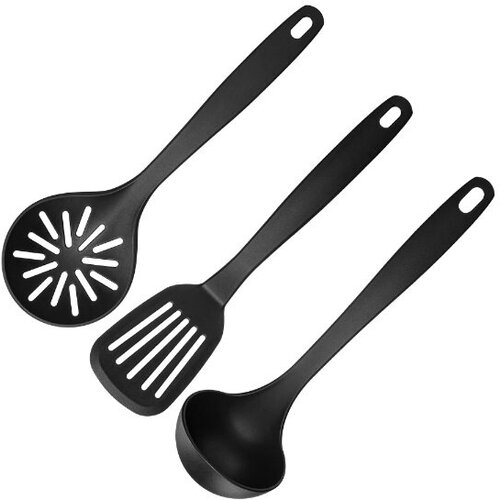 Набор кухонных принадлежностей 3 предмета Delinia пластик цвет черный