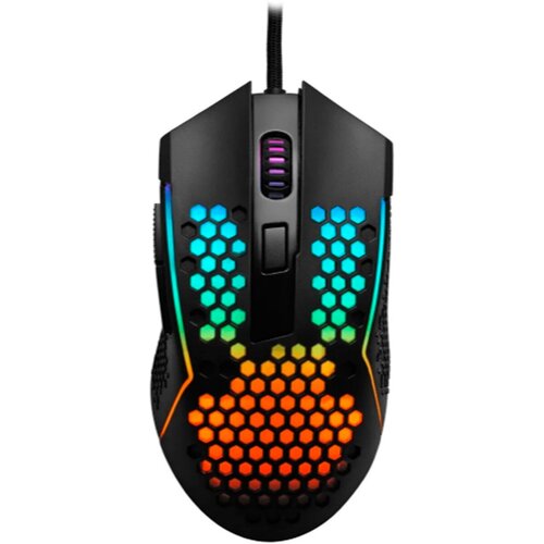 Мышь проводная Defender, Redragon Reaping, оптическая, подсветка RGB, цвет: чёрный