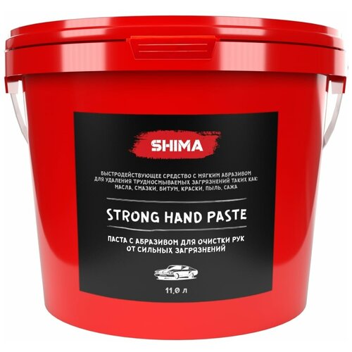 Паста для очистки рук от сильных загрязнений c абразивом SHIMA STRONG HAND PASTE 11 л