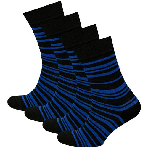 Носки STATUS, 4 пары, размер 29, синий, черный