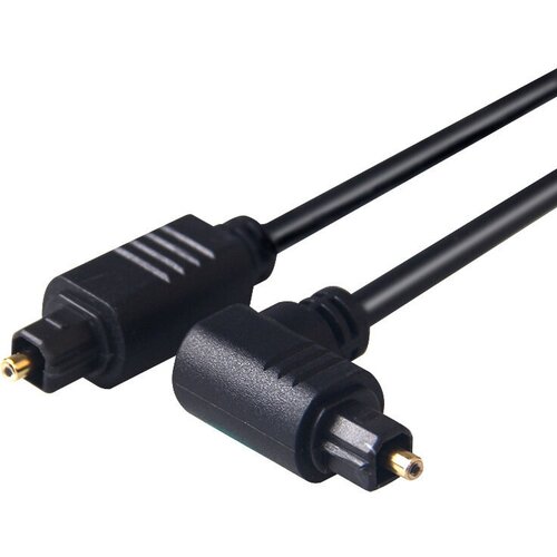 Кабель TUBON Оптический Угловой Toslink L - Toslink / Optical / SPDIF OD4.0 ПВХ T006 2м.