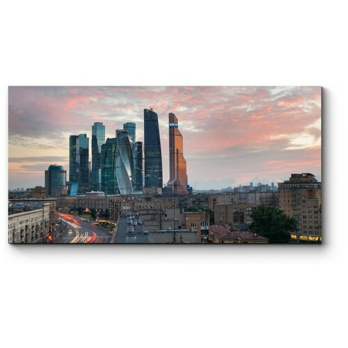 Модульная картина Манящая перспективами Москва90x45