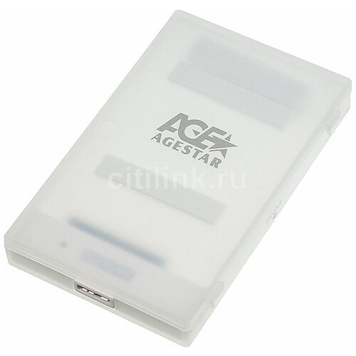 Внешний корпус для HDD/SSD AgeStar 3UBCP1-6G, белый