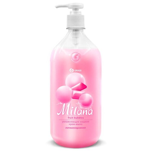 Крем-мыло жидкое Grass Milana Fruit Bubbles, 1 л