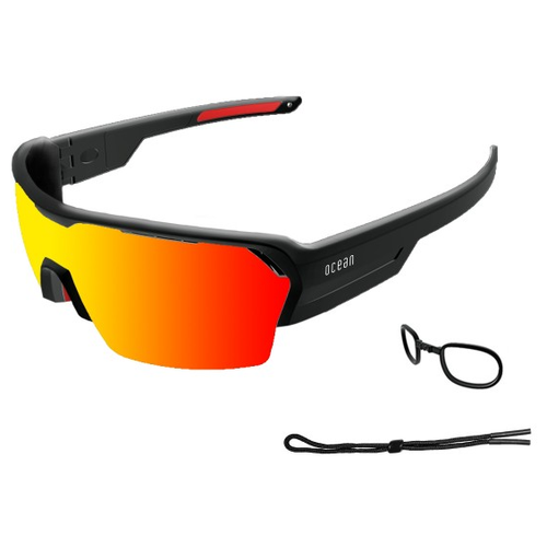 Солнцезащитные очки OCEAN OCEAN Race Black / Revo Orange Polarized lenses, черный