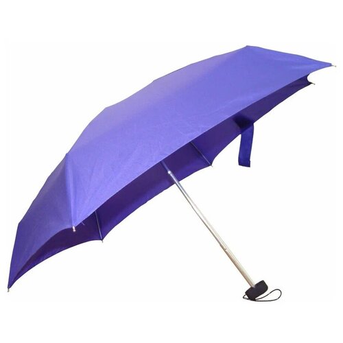 Мини-зонт механика, 5 сложений, купол 86 см, 6 спиц, фиолетовый