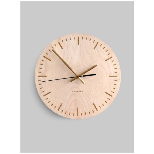Часы настенные деревянные "Дизайн" 30 см бесшумные, на кухню, в гостиную, для раскрашивания