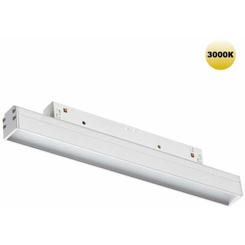 NOVOTECH 359198 SHINO NT23 000 белый Трековый светильник для низков. шинопровода IP20 LED 3000К 12W 48V 900Лм FLUM