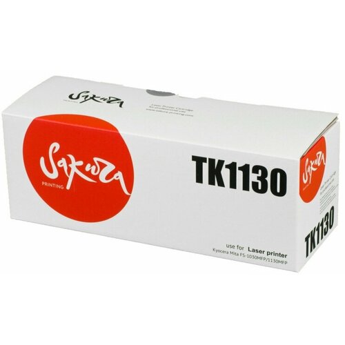 Картридж лазерный SAKURA TK-1130 чер. для Kyocera FS-1030/113, 1165890