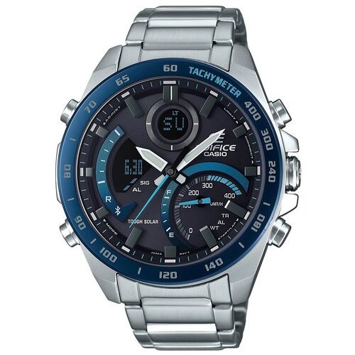 Наручные часы CASIO Edifice Японские часы Casio ECB-900DB-1B Мужские, черный, серебряный