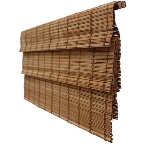 Римская штора Эскар бамбуковые, 90х160 см, какао