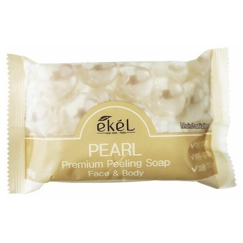 [EKEL] Мыло-скраб для лица и тела жемчуг Premium Peeling Soap Pearl, 150 г