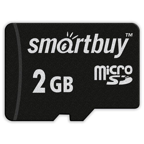 Карта памяти SmartBuy microSD 2 ГБ Class 2, адаптер на SD, черный