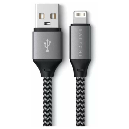 Аксессуар Satechi USB-A - Lightning MFI 0.25m Grey ST-TAL10M