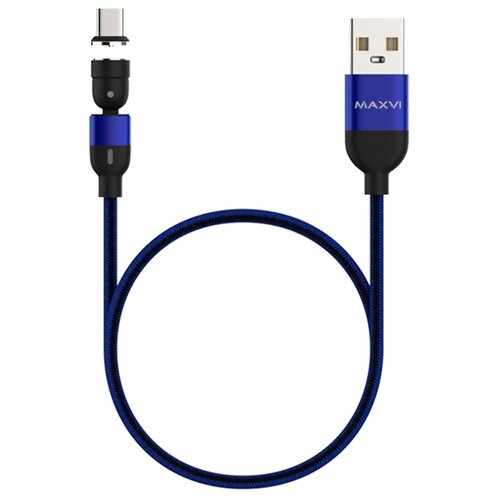 Кабель MAXVI USB - USB Type-C (MCm-02T) только для зарядки, 1.5 м, 1 шт., синий