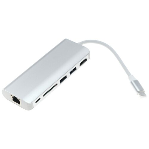 Кабель адаптер PALMEXX USBC HDMI-2*USB3.0-USBC-CardReader-Ethernet