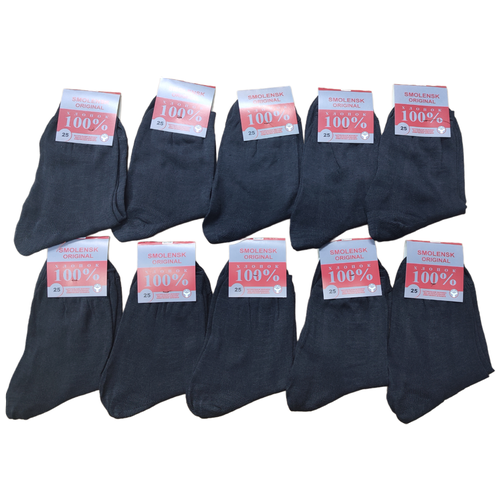 Носки Смоленская Чулочная Фабрика, 10 пар, размер 39-40, черный