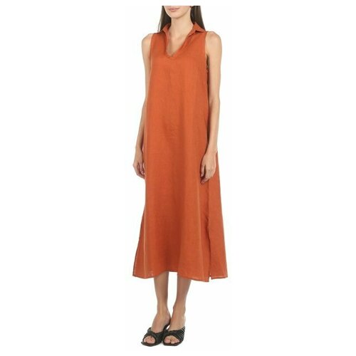 Платье Maison David, размер XS, коричнево-оранжевый
