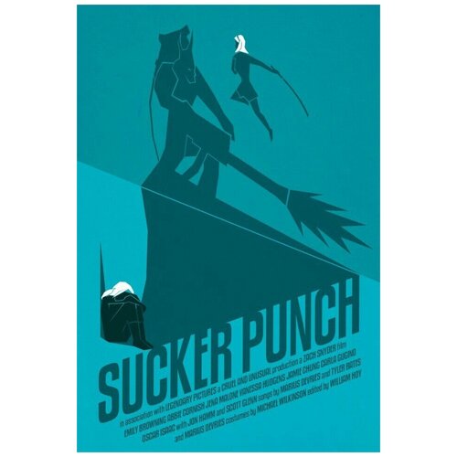 Плакат, постер на холсте Sucker Punch/Запрещённый приём. Размер 42 х 60 см