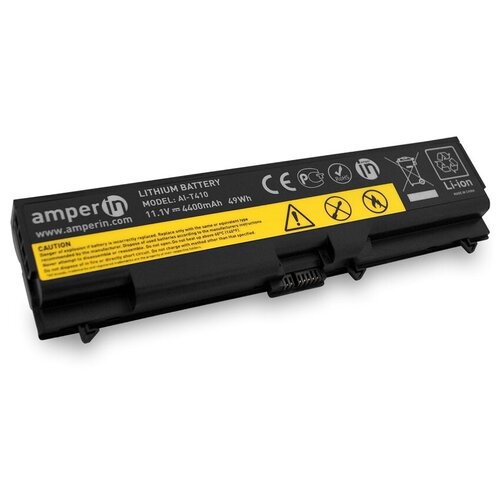 Аккумуляторная батарея Amperin для ноутбука Lenovo ThinkPad EDGE, SL, E 11.1V 4400mAh (65Wh) AI-T410