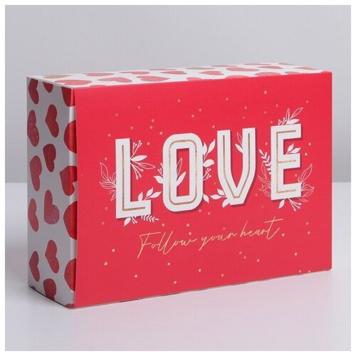 Коробка складная «Любовь», 16 × 23 × 7.5 см