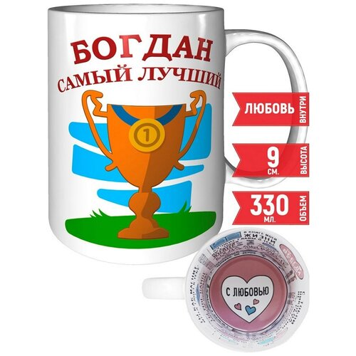 Кружка Богдан самый лучший - для любимых людей.