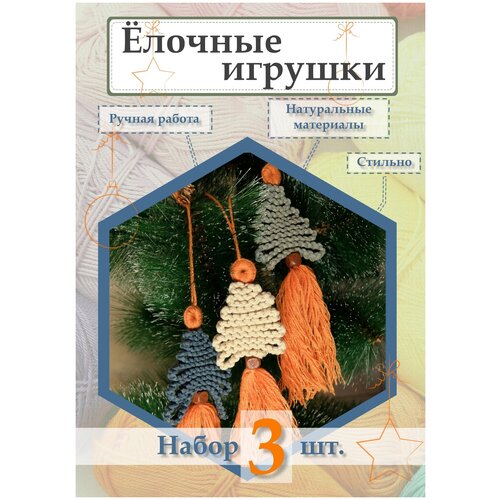 Набор елочных игрушек, новогодние украшения, декор к Новому году