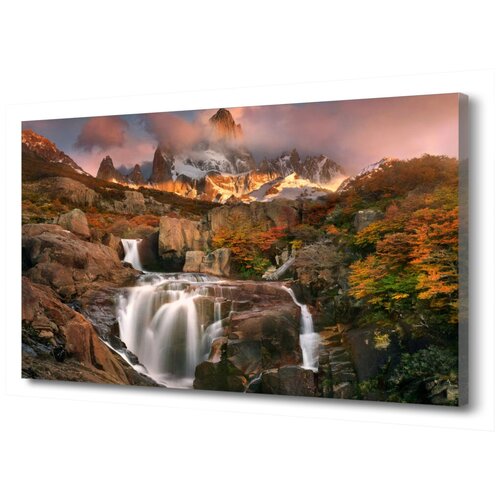 Картина на холсте "Водопад" PRC-1580 (45x30см). Натуральный холст