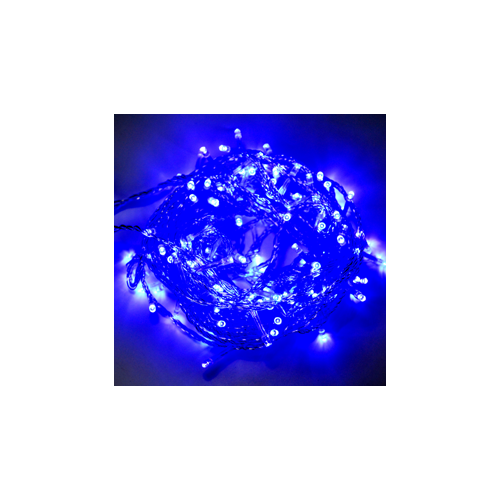Гирлянда Ecola Нить N6YB10ELC, 10 м, 160 ламп, синий/прозрачный провод