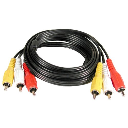 Кабель 3RCA-3RCA GODIGITAL 3808-30 штекер-штекер 3,0м черн.