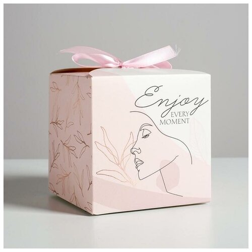Коробка складная «Enjoy», 12 × 12 × 12 см