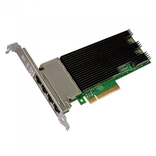 Intel X710-T4 Intel® Ethernet Converged Network Adapter 4x RJ45 port 10GbE/1GbE, PCI-E v3 x8, iSCSI, FCoE, NFS, VMDq. PCI-SIG* SR-IOV, RTL {5}