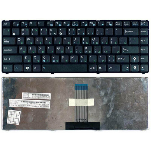 Клавиатура для ноутбука Asus 9J. N2K82. S0R черная с черной рамкой