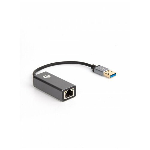 VCOM DU312M Кабель-переходник USB 3.0 (Am) -- LAN RJ-45 Ethernet 1000 Mbps, Aluminum Shell, VCOM DU312M