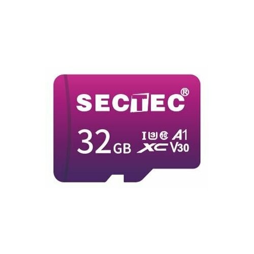 Карта памяти microSD SECTEC для камер видеонаблюдения UHS-I Speed Class U3 V30 A1(Тайвань)