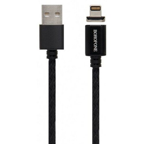 Дата-кабель USB 3.0A для Apple 8-pin MAGNETIC Borofone BU1 1.2м Black